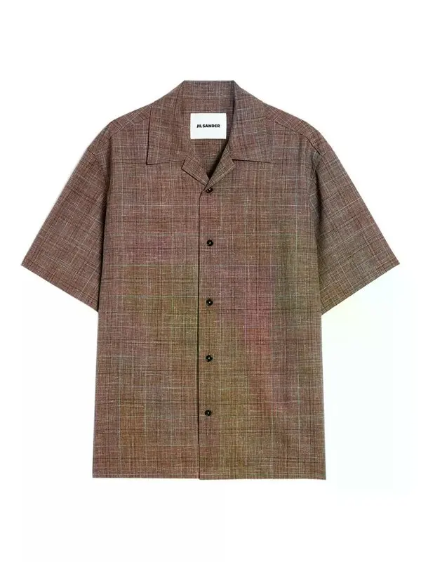JIL SANDER Check-patterned Short-sleeve Shirt