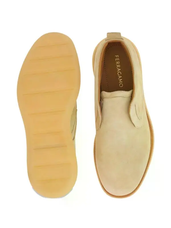 FERRAGAMO Suede Desert Boots - Neutrals