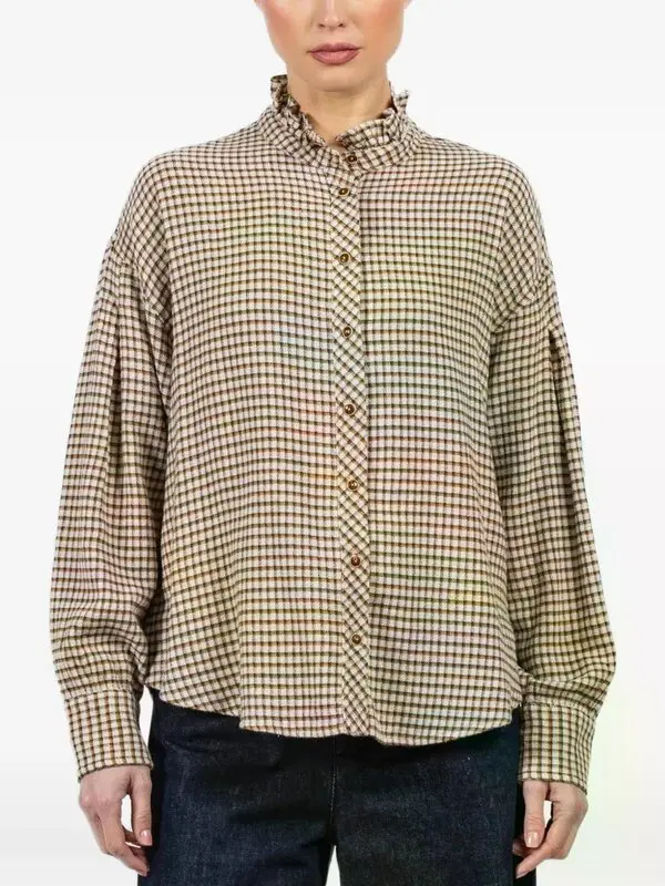 Xirena Jensen Check-pattern Shirt - Neutrals