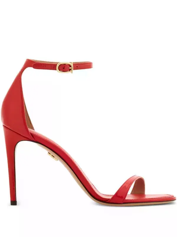 FERRAGAMO 90mm Strappy Stiletto Sandals - Red