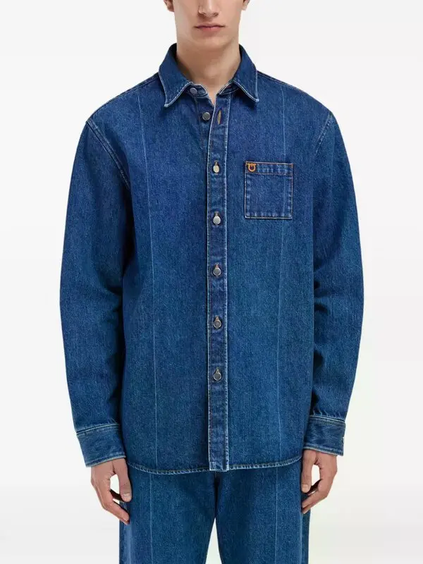 FERRAGAMO Embroidered Denim Shirt