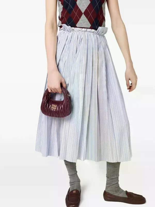 Miu Miu Wander Matelassé Leather Mini Bag - Red