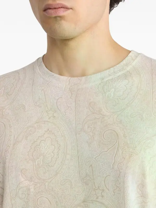 Etro Arnica-motif T-shirt - Neutrals