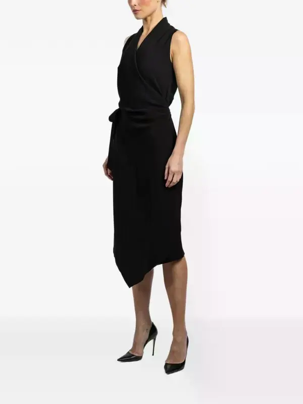 PETER COHEN V-neck Sleeveless Dress - Black