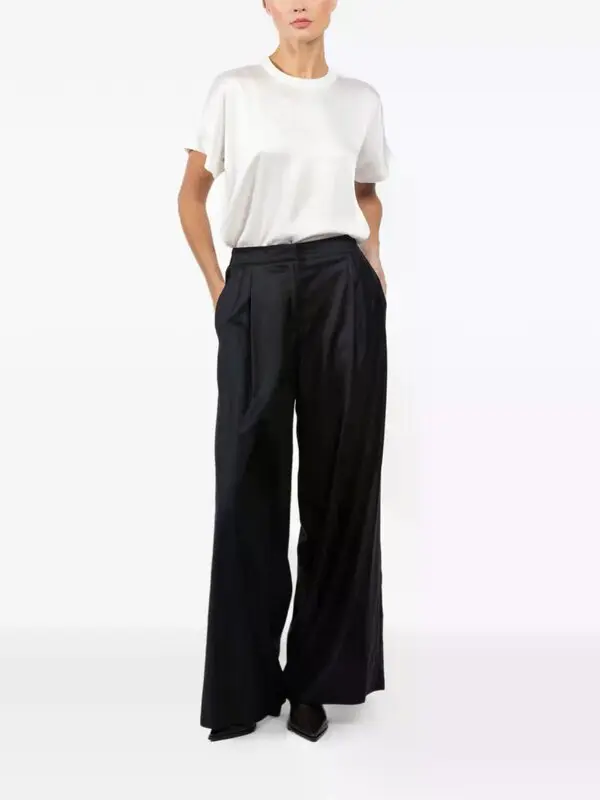Dusan Pleated Wide Leg Trousers