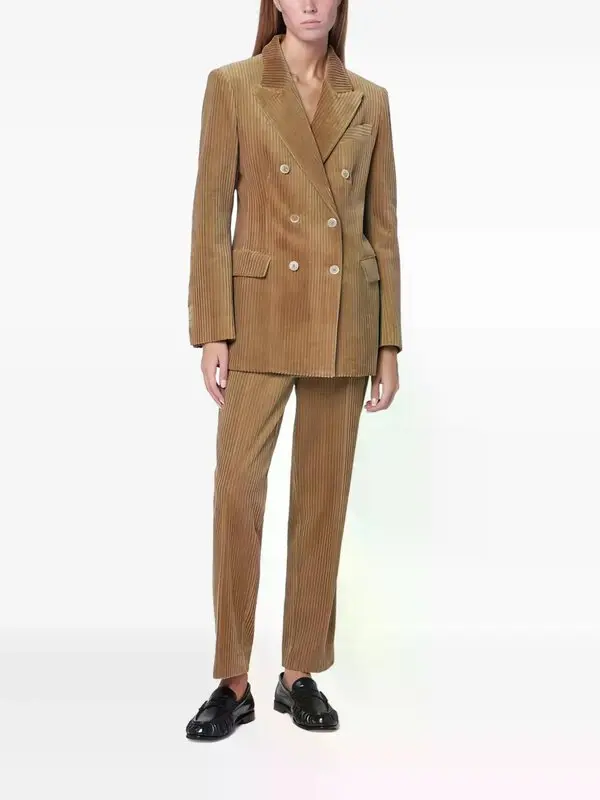 P.a.r.o.s.h Double-breasted Corduroy Blazer
