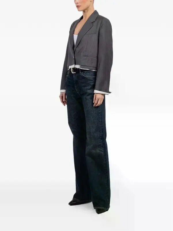 WE-AR4 Pinstripe Cropped Jacket