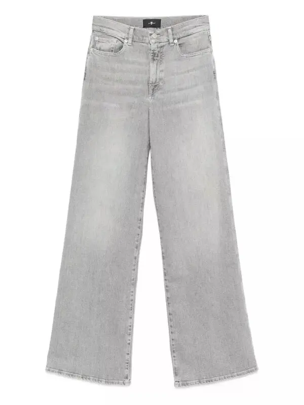 7 For All Mankind Lotta Wide-leg Jeans - Grey