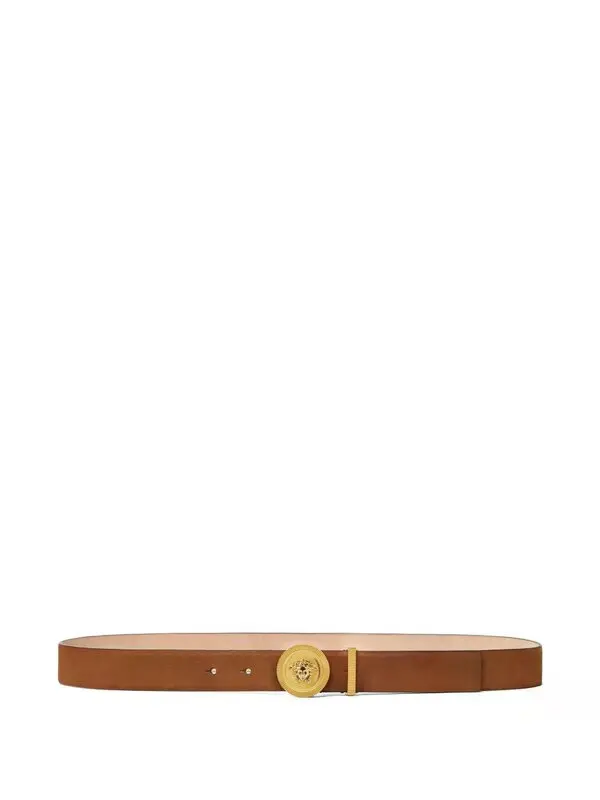 Versace Medusa Buckle Belt - Brown