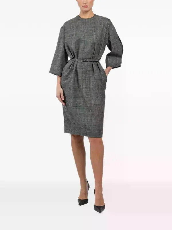 SA SU PHI Diana Belted Check Mini Dress