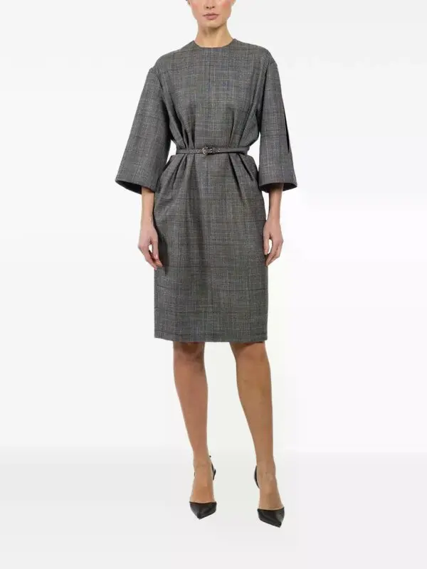 SA SU PHI Diana Belted Check Mini Dress