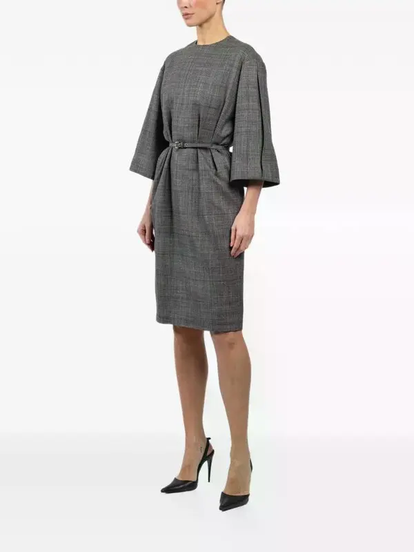 SA SU PHI Diana Belted Check Mini Dress