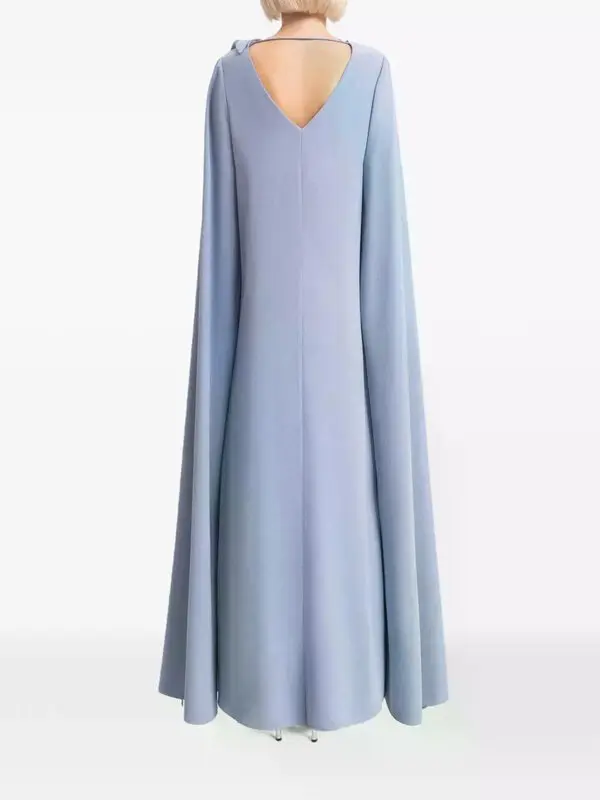 GEMY MAALOUF Rose-detail Gown - Blue