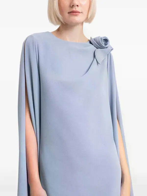GEMY MAALOUF Rose-detail Gown - Blue