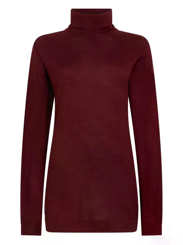 Malo Burgundy Turtleneck Sweater