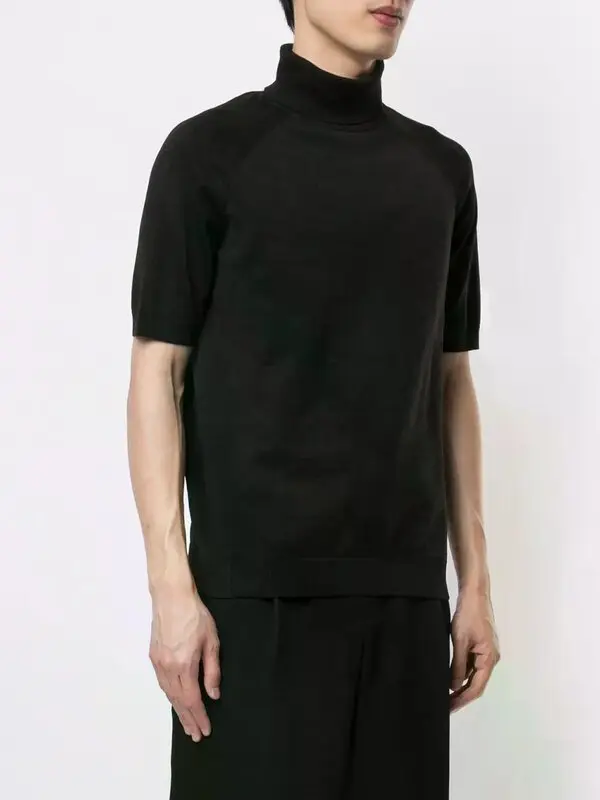 PORTS V Short-sleeved Roll-neck Top