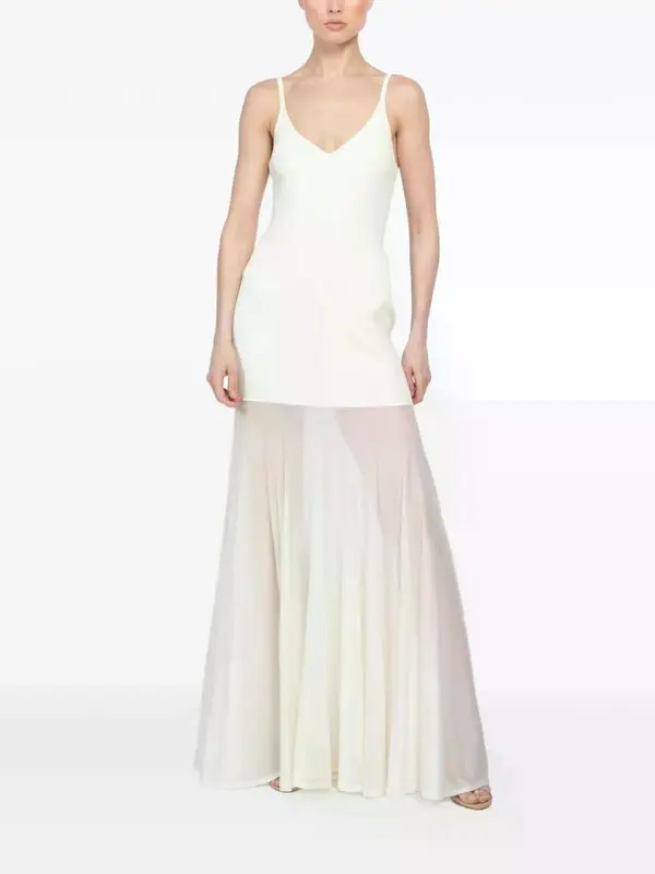 Brandon Maxwell V-neck Maxi Dress