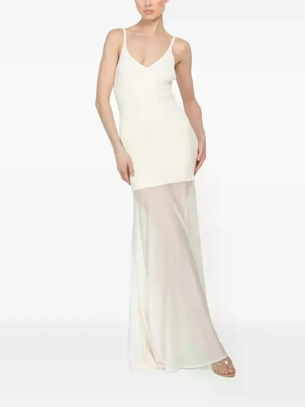 Brandon Maxwell V-neck Maxi Dress