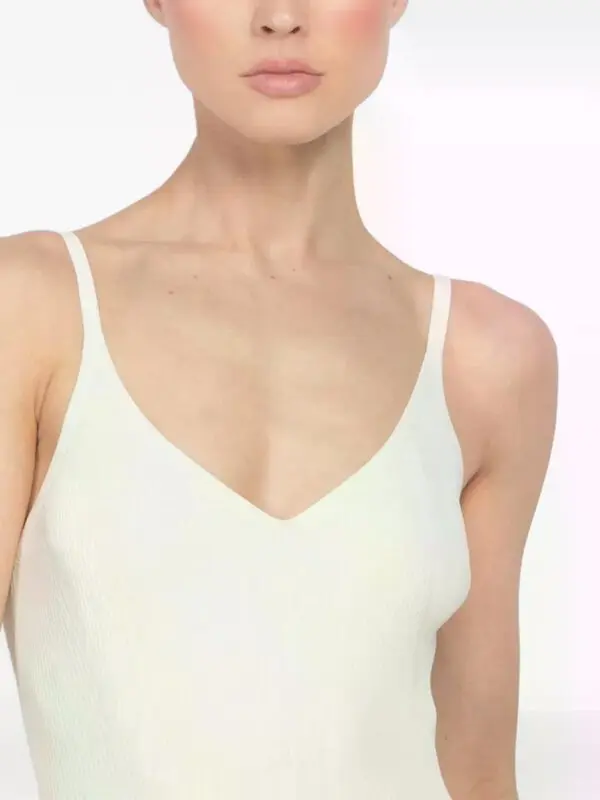 Brandon Maxwell V-neck Maxi Dress