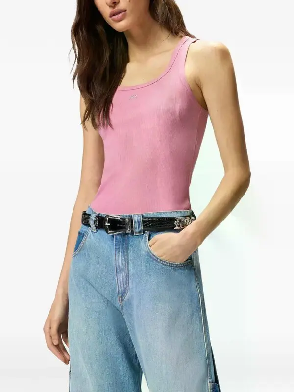 Pinko Ribbed Sleeveless Top - Pink
