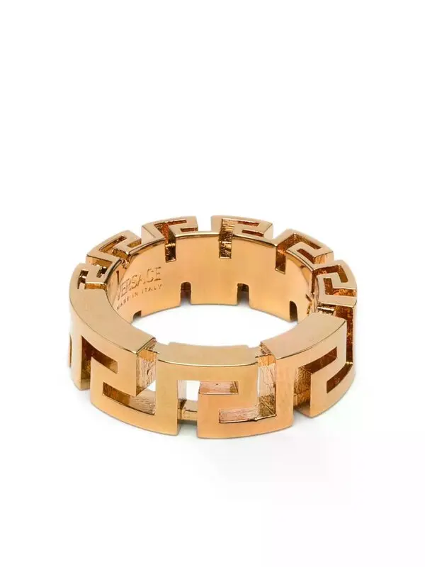 Versace Geometric -tone Ring - Gold