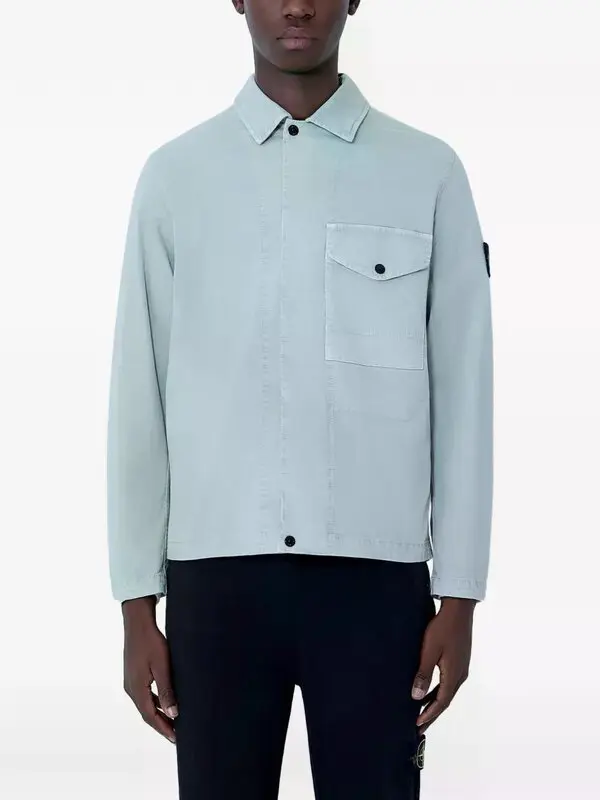 Stone Island Patch Zip Shirt