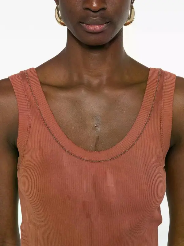 Brunello Cucinelli Ribbed Tank Top