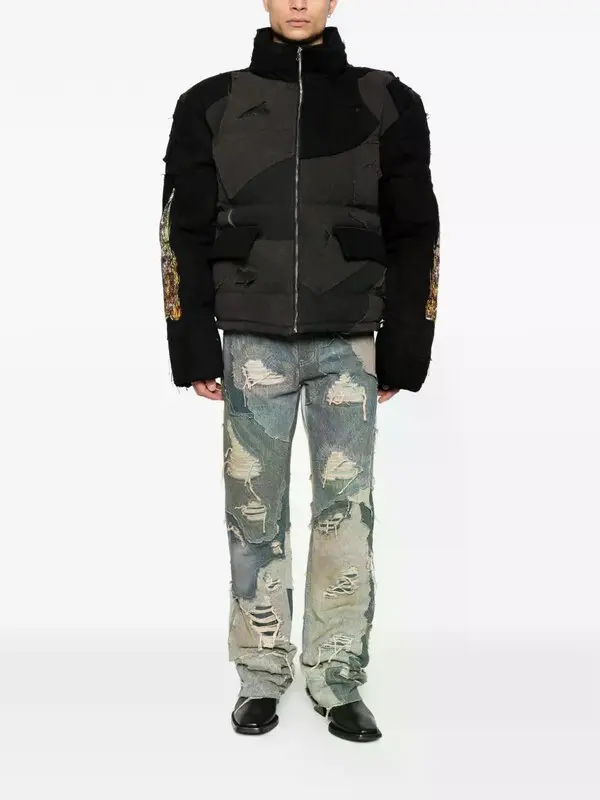 WHO DECIDES WAR BY EV BRAVADO Patchwork Pocket Jacket