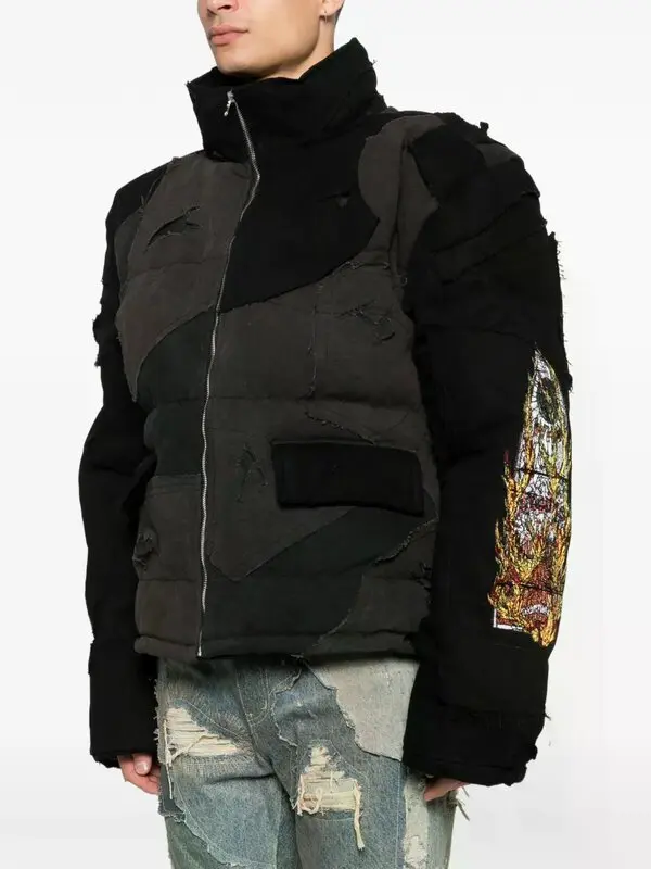 WHO DECIDES WAR BY EV BRAVADO Patchwork Pocket Jacket