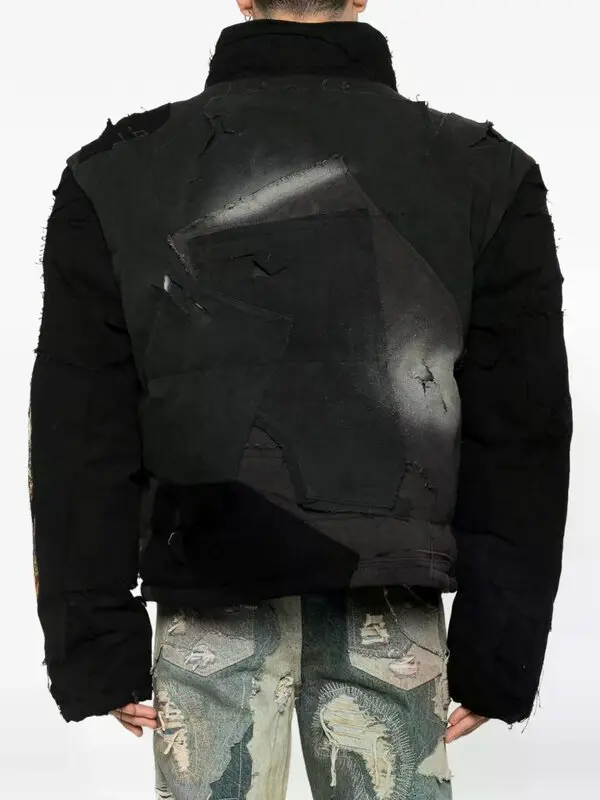 WHO DECIDES WAR BY EV BRAVADO Patchwork Pocket Jacket