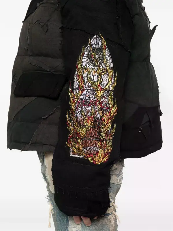 WHO DECIDES WAR BY EV BRAVADO Patchwork Pocket Jacket