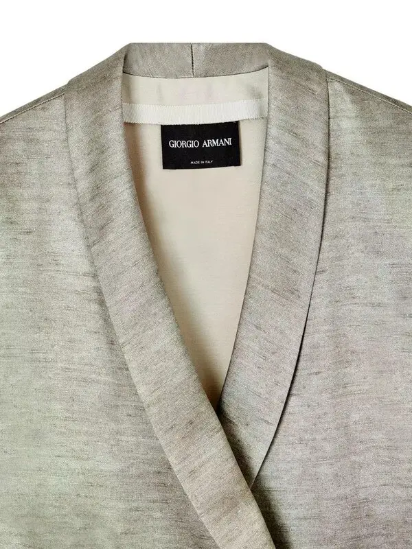 Giorgio Armani Double-breasted Silk Blazer