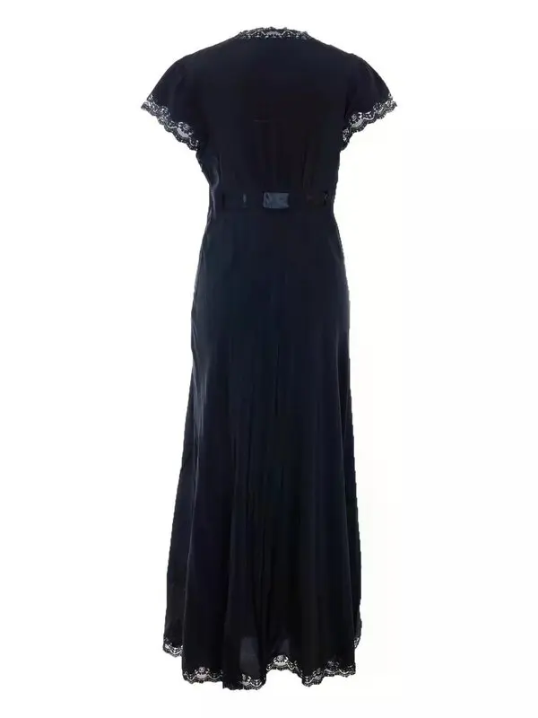 Rixo Marlice Lace V-neck Midi Dress