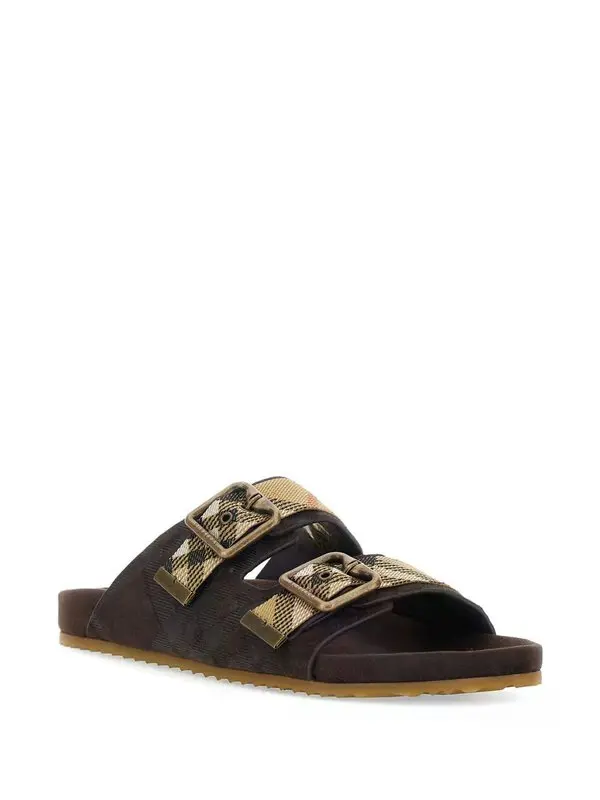 Burberry Buckle Strap Sandals - Brown