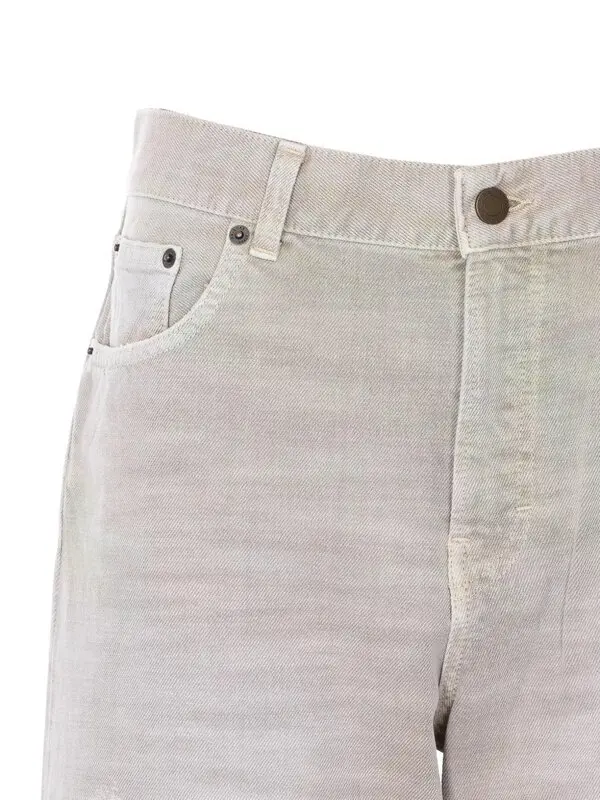 HAIKURE Korea Bull Five-pocket Jeans - Neutrals