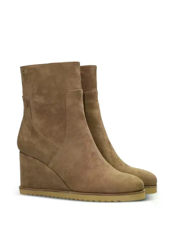 MEXX Wedge Zip Boots - Brown