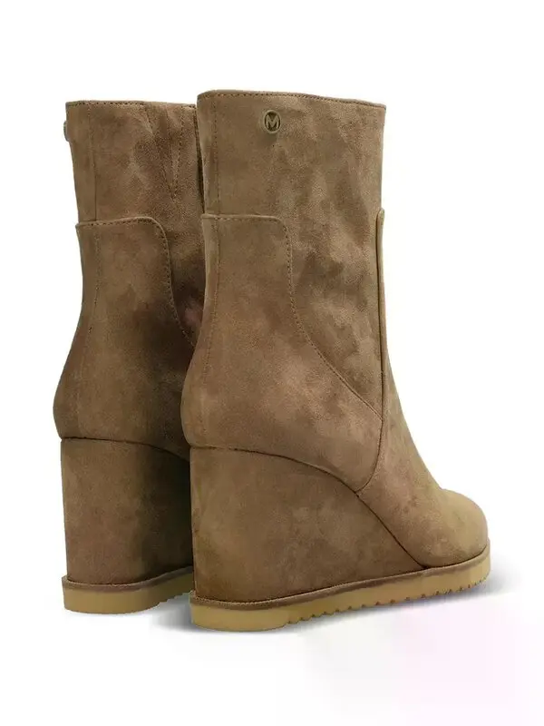 MEXX Wedge Zip Boots - Brown