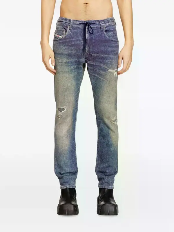 DIESEL® Distressed Drawstring Jeans