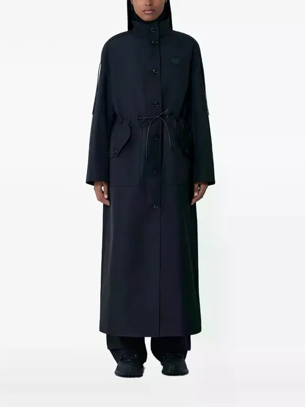 MONCLER X EE72 BY EDWARD ENNINFUL Logo-patch Buttoned Raincoat