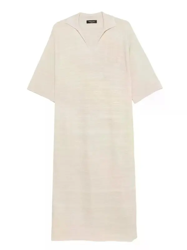 Fabiana Filippi V-neck Pocket Maxi Dress - Neutrals
