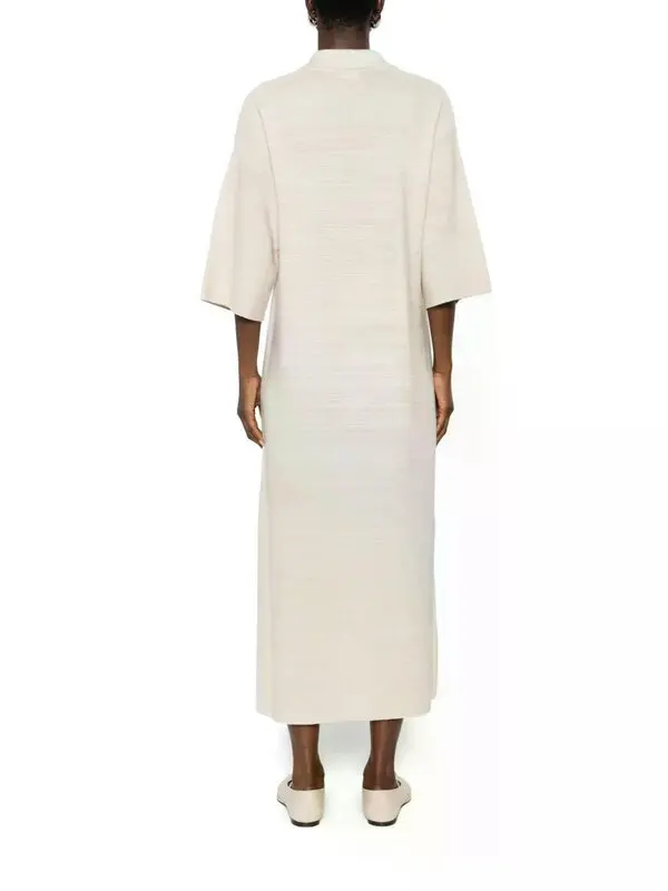 Fabiana Filippi V-neck Pocket Maxi Dress - Neutrals