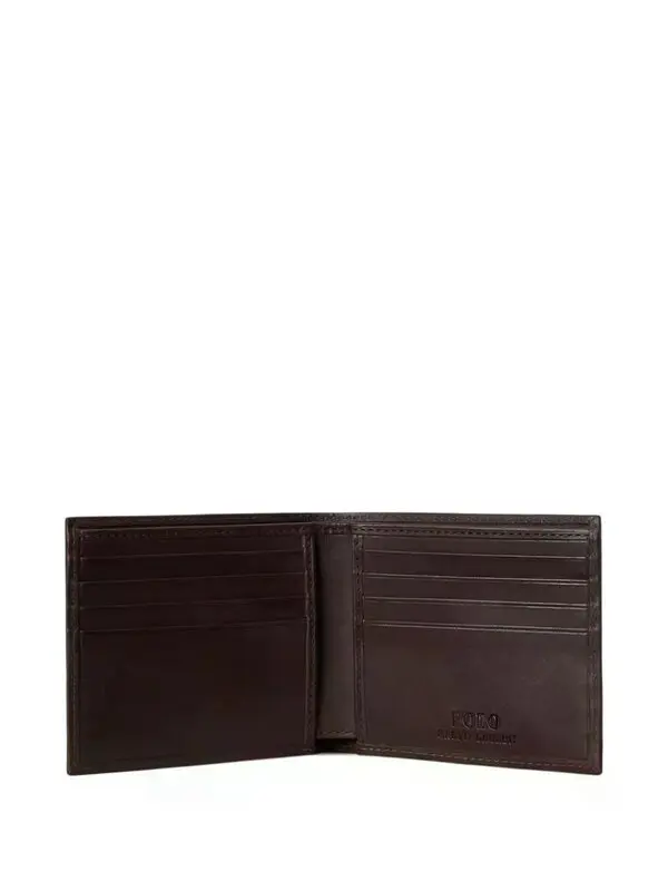 Polo Ralph Lauren Polo Bear Leather Billfold Wallet