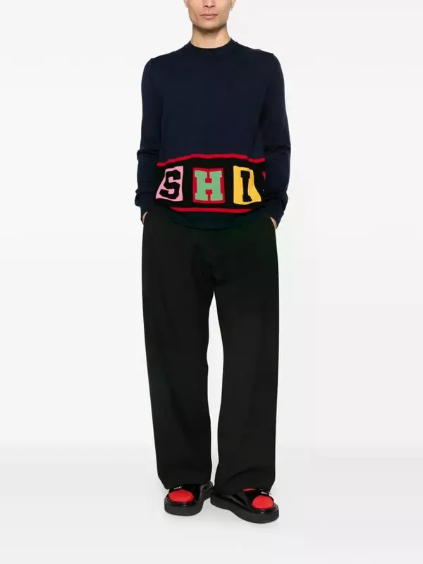 Comme Des Garçons Crew-neck Sweater - Blue