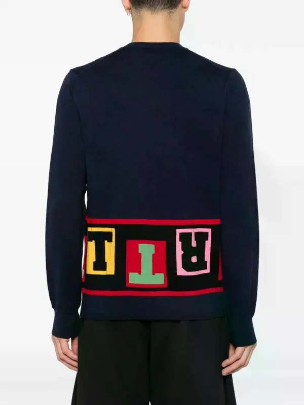 Comme Des Garçons Crew-neck Sweater - Blue