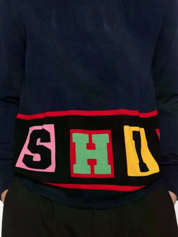Comme Des Garçons Crew-neck Sweater - Blue