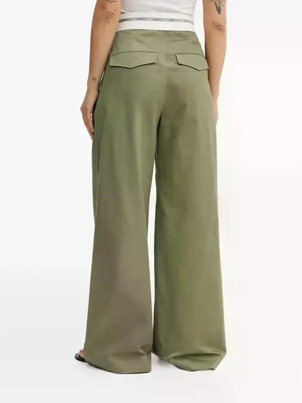 Miss Sixty Pleated Wide-leg Trousers