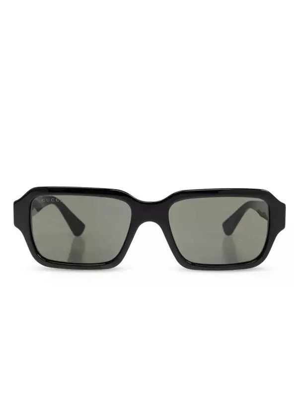 Gucci Logo-engraved Sunglasses - Black