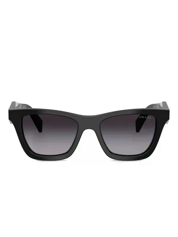 Prada Square-frame Sunglasses With Logo - Black