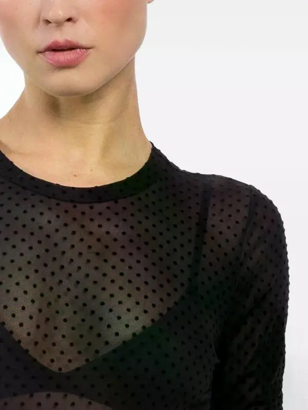 FRAME Polka Dot Long-sleeved Top