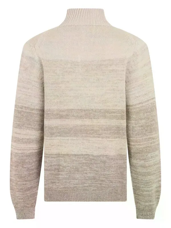 Malo Striped Turtleneck Sweater